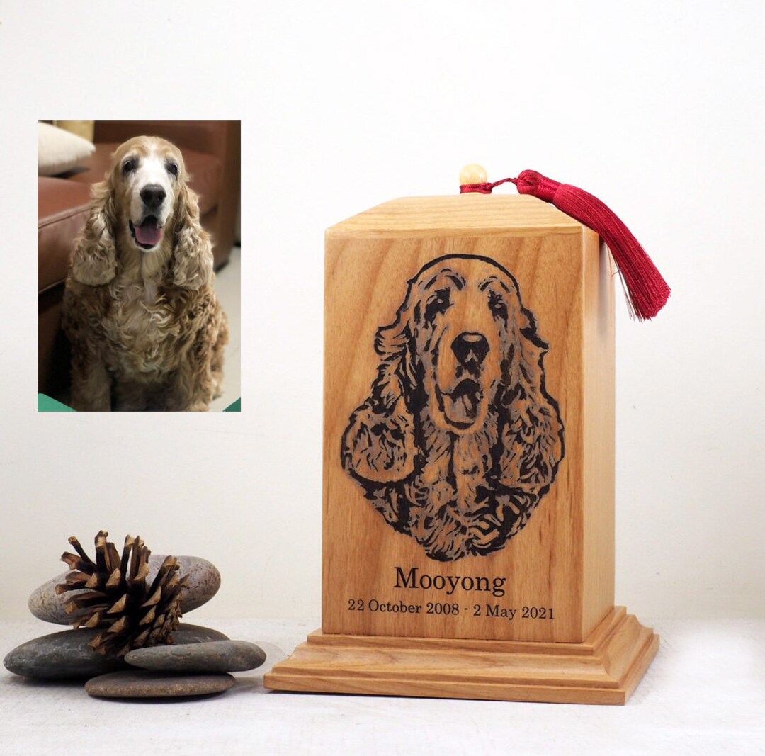Cremation Engraved Dog Urn Pet Urn Memorial Keepsake Cremation Urn ...