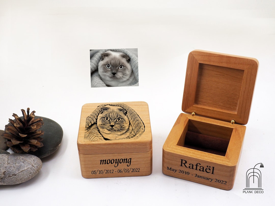 Personalized Engraved Handmade Mini Cat Urn, Custom Sharable Urn, Urns ...