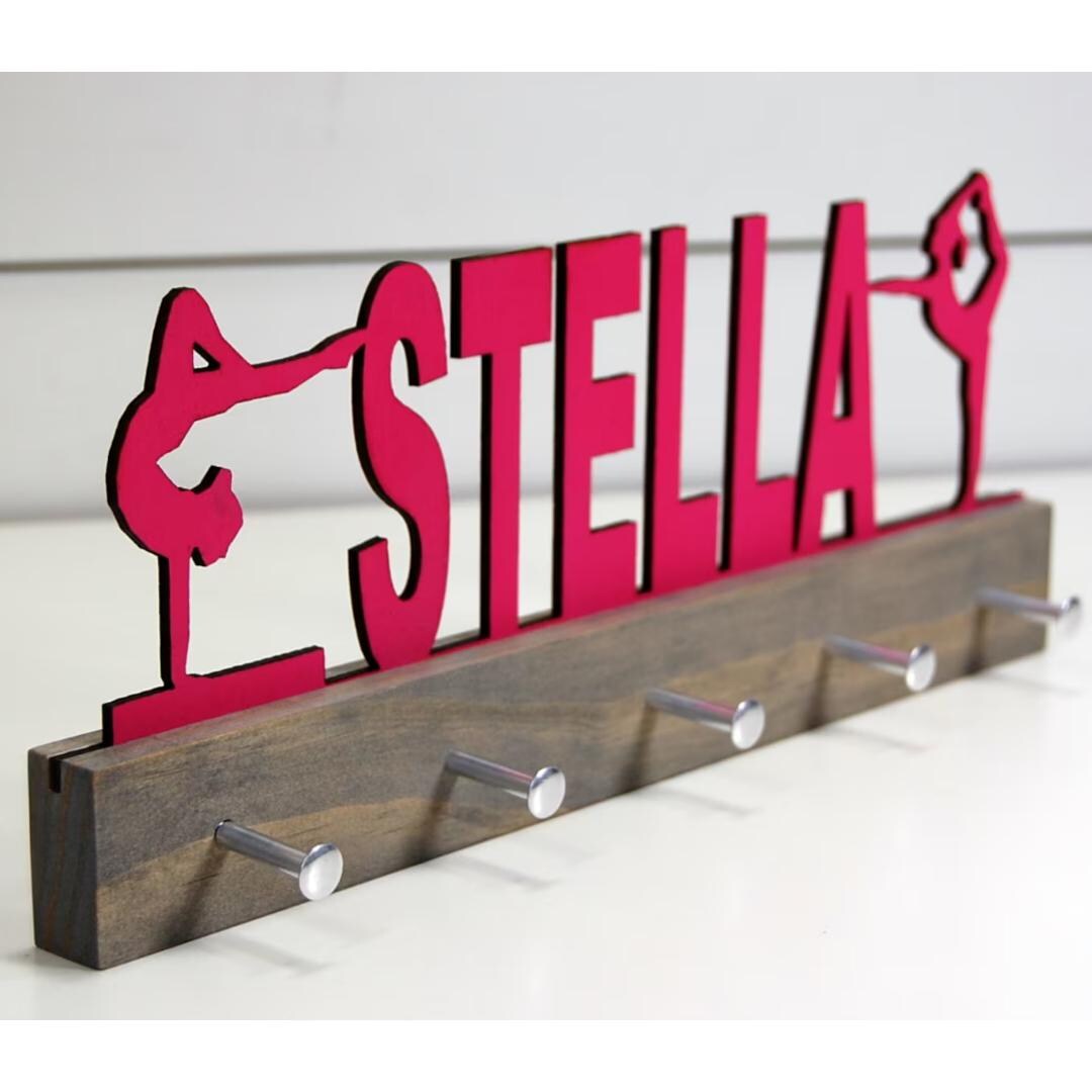 Personalized Gymnastics Medal Display Frame / 12 or 20 Inch / Gift for ...