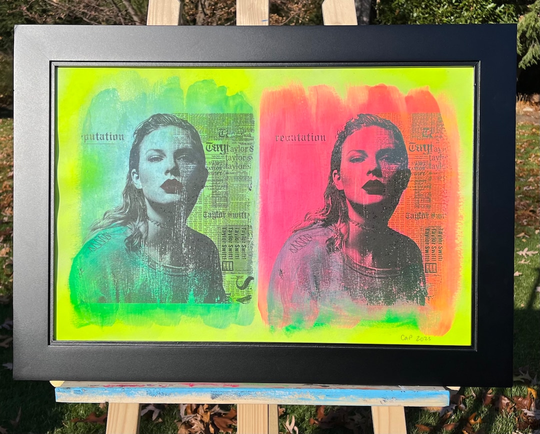 Taylor Swift REPUTATION Album Cover Original Art - Etsy