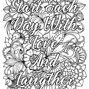 Digital Coloring Page Love and Laughter - Etsy