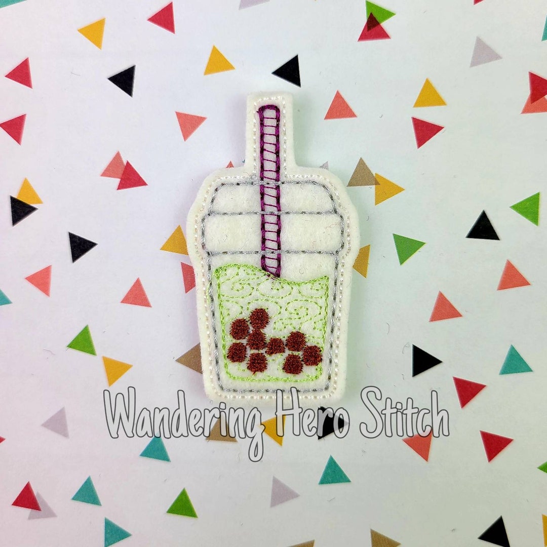 Bubble Tea Feltie Design Boba Tea Feltie Design Digital - Etsy