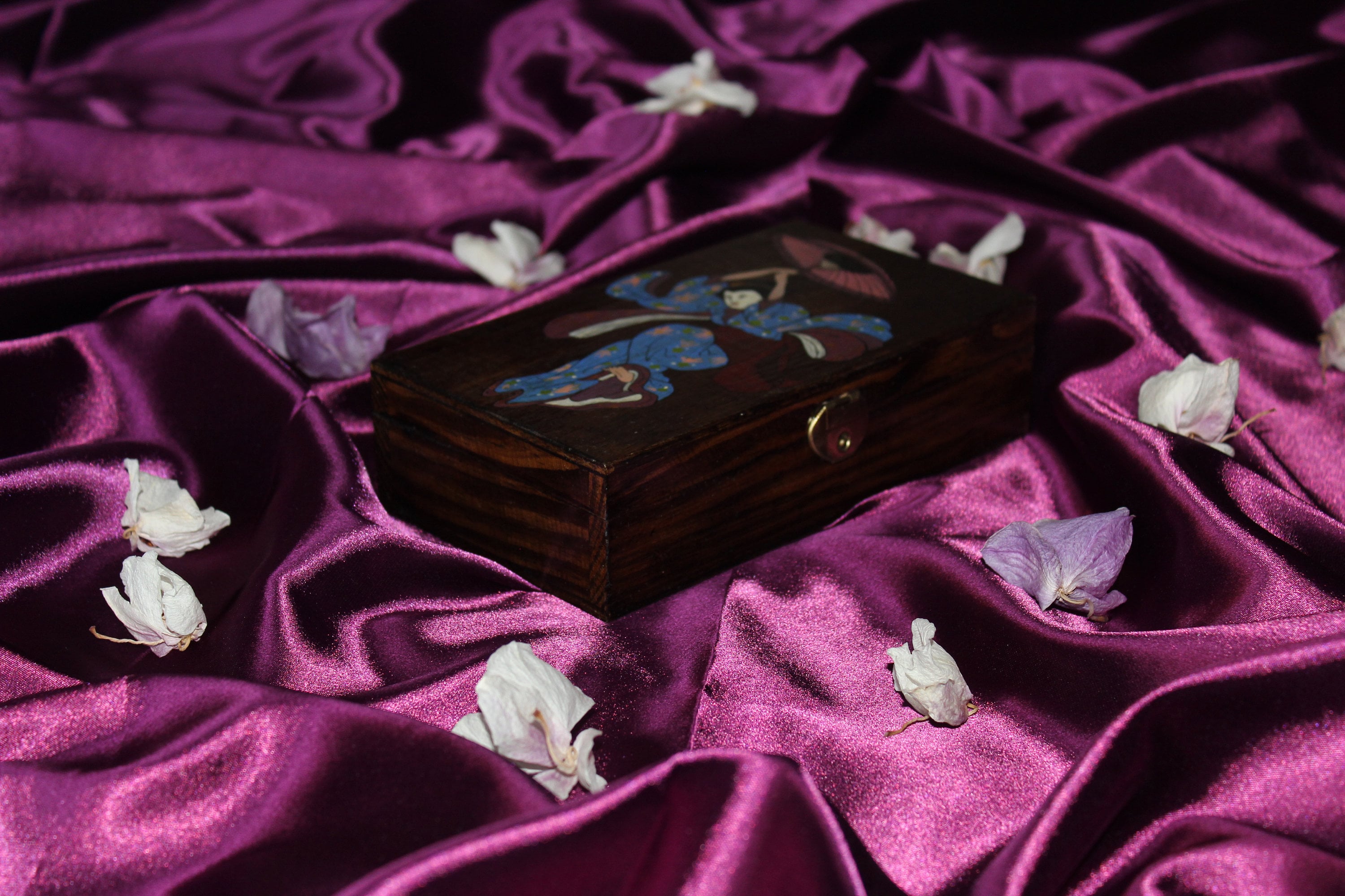 Hand-painted Japanese Style Box - Etsy