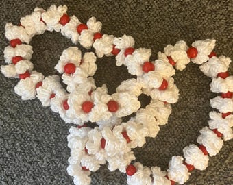 REAL Popcorn Garland Decoration - Handstrung From White Popcorn - Etsy