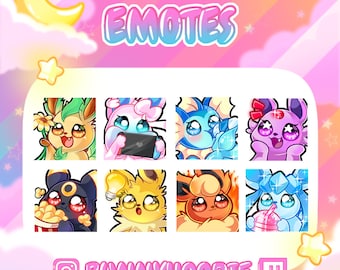 Leafeon Emotes - Etsy
