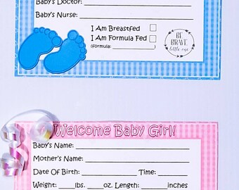 Baby hospital card | Etsy
