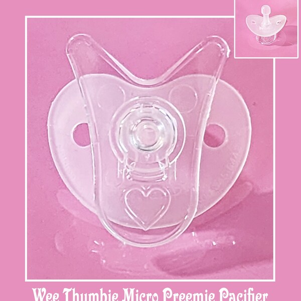 Micro Baby Silicone Pacifier - Etsy