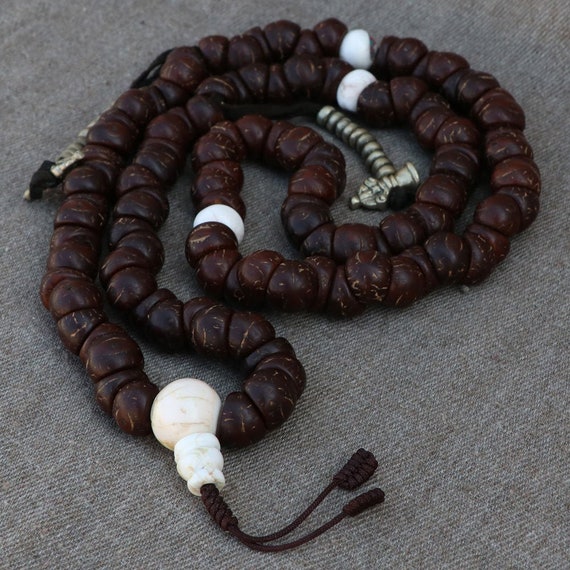 Natural One Eye Bodhi Seed Mala Conch Shell Sea Shell Mala - Etsy