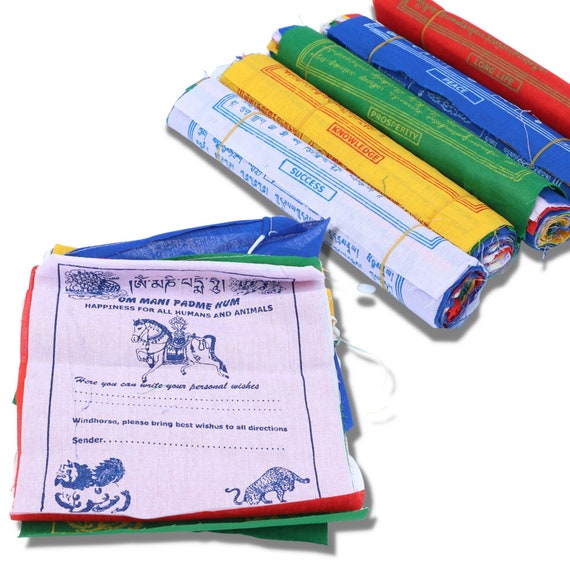 Tibetan Prayer Flag Wishes Healing Prayer Flag Cotton - Etsy
