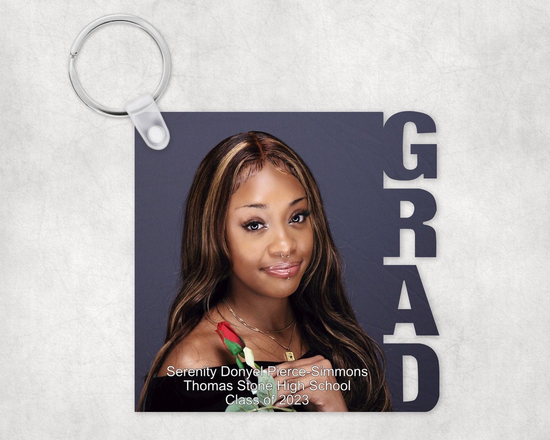 Custom Grad Keychain - Etsy