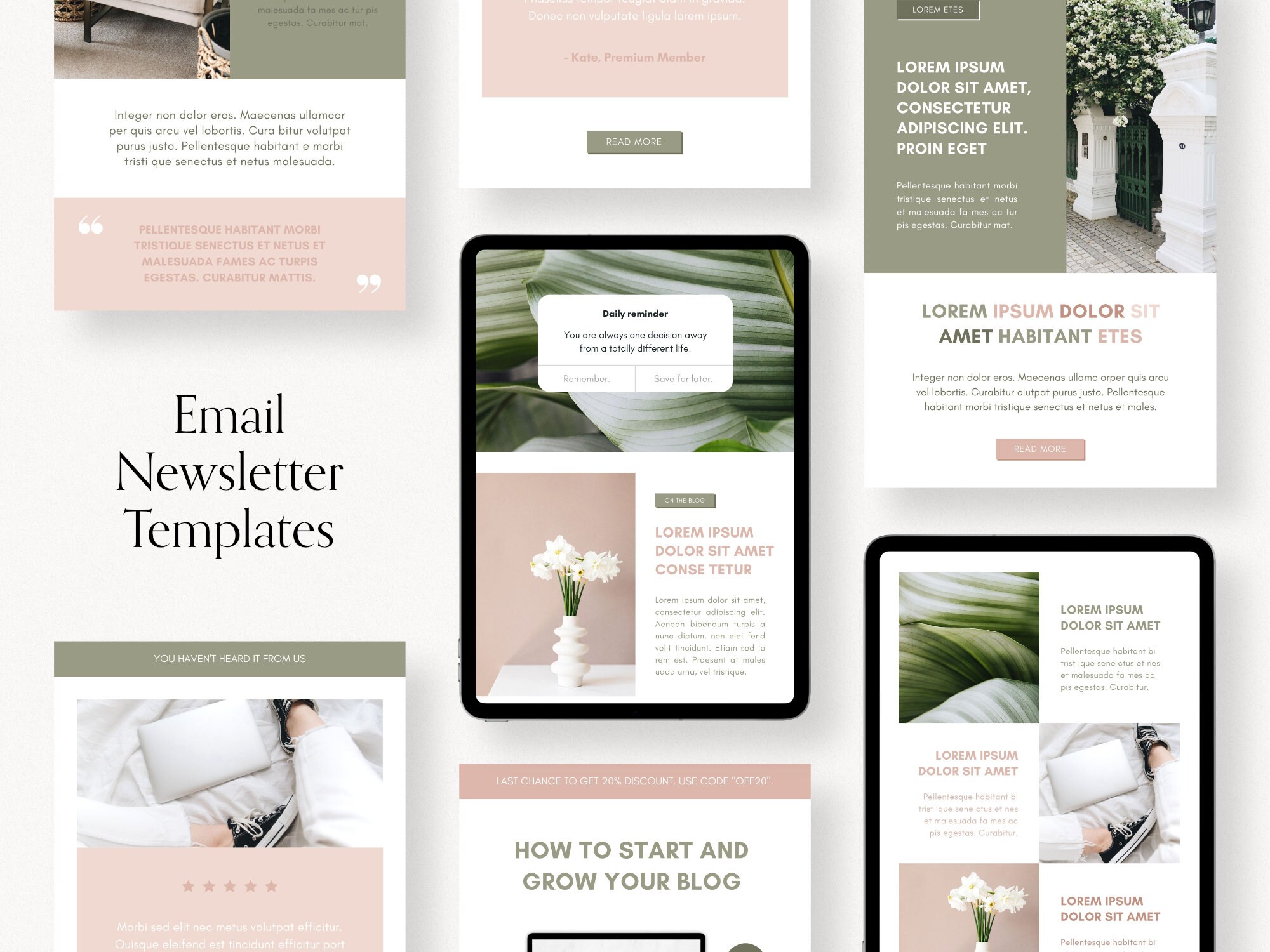 20 Email Newsletter Templates For Canva Email Marketing Etsy