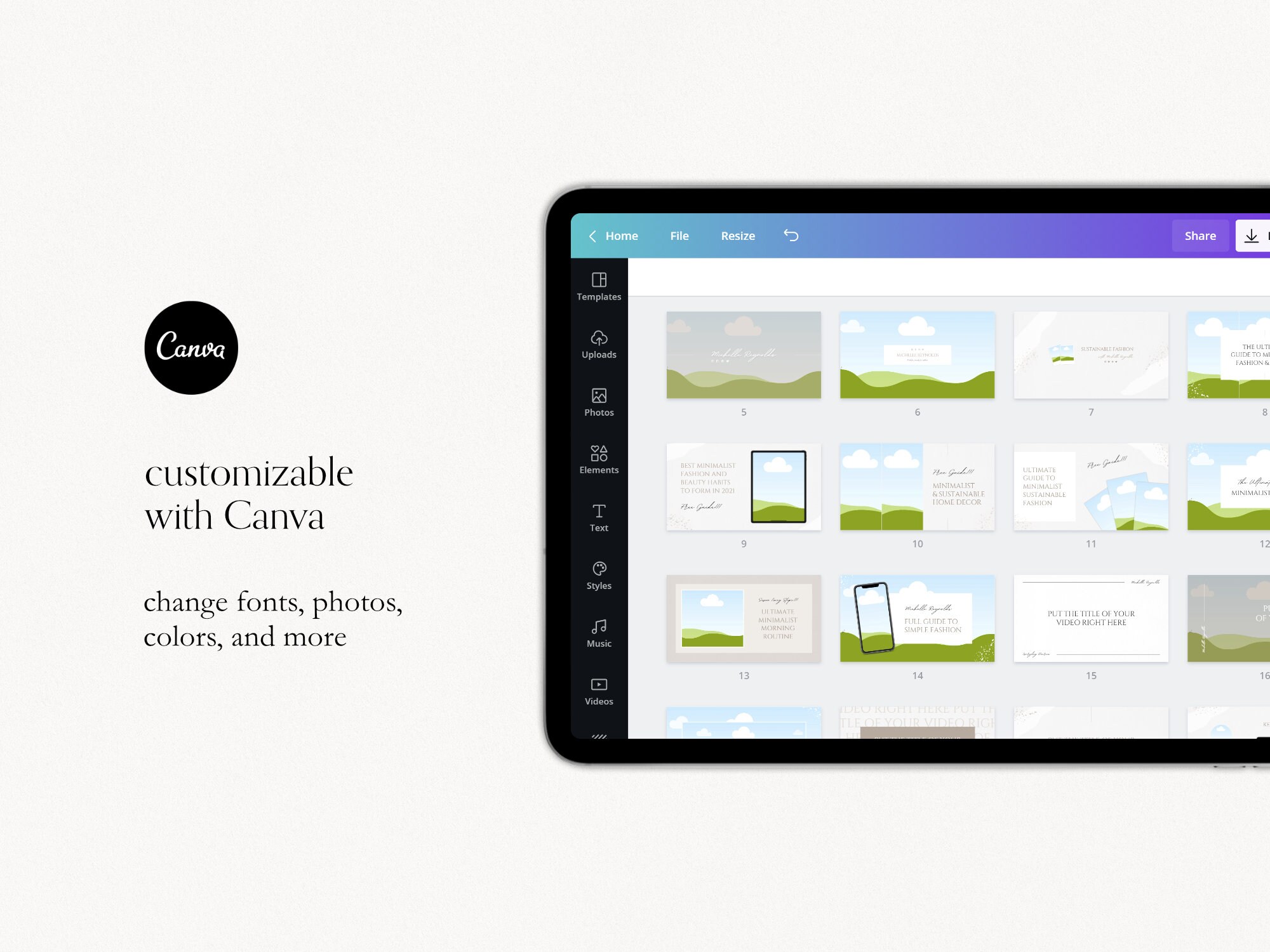 Youtube Branding Kit Templates For Canva Youtube Channel | Etsy