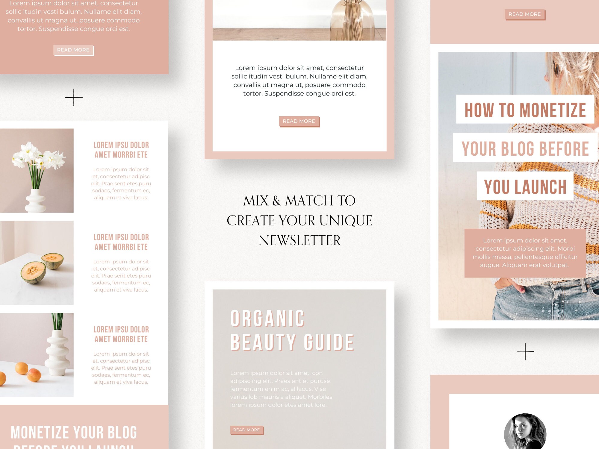 20 Email Newsletter Templates for Canva Email Marketing | Etsy España