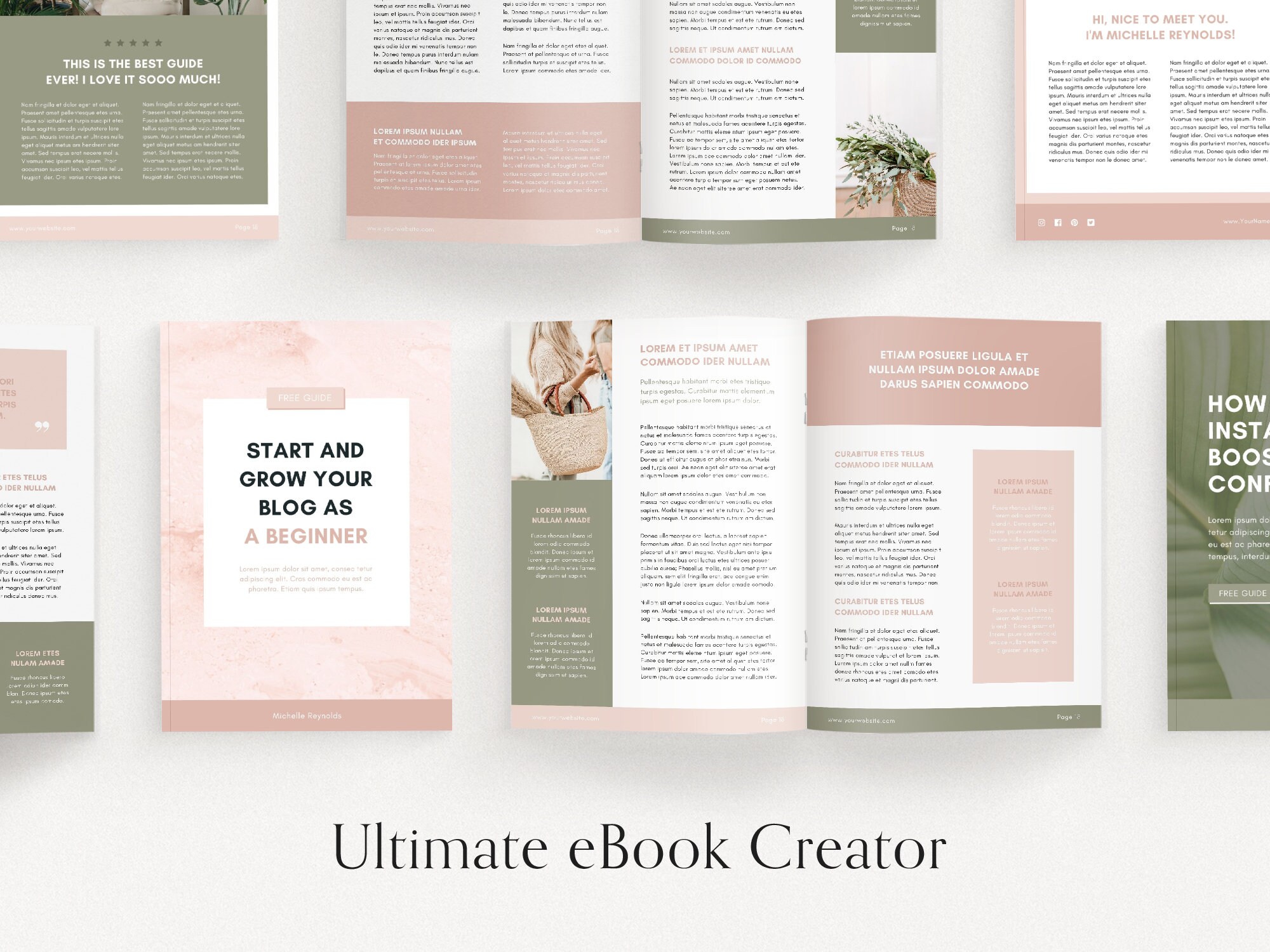 Design & Templates course template Coach workbook template Grey Ebook ...