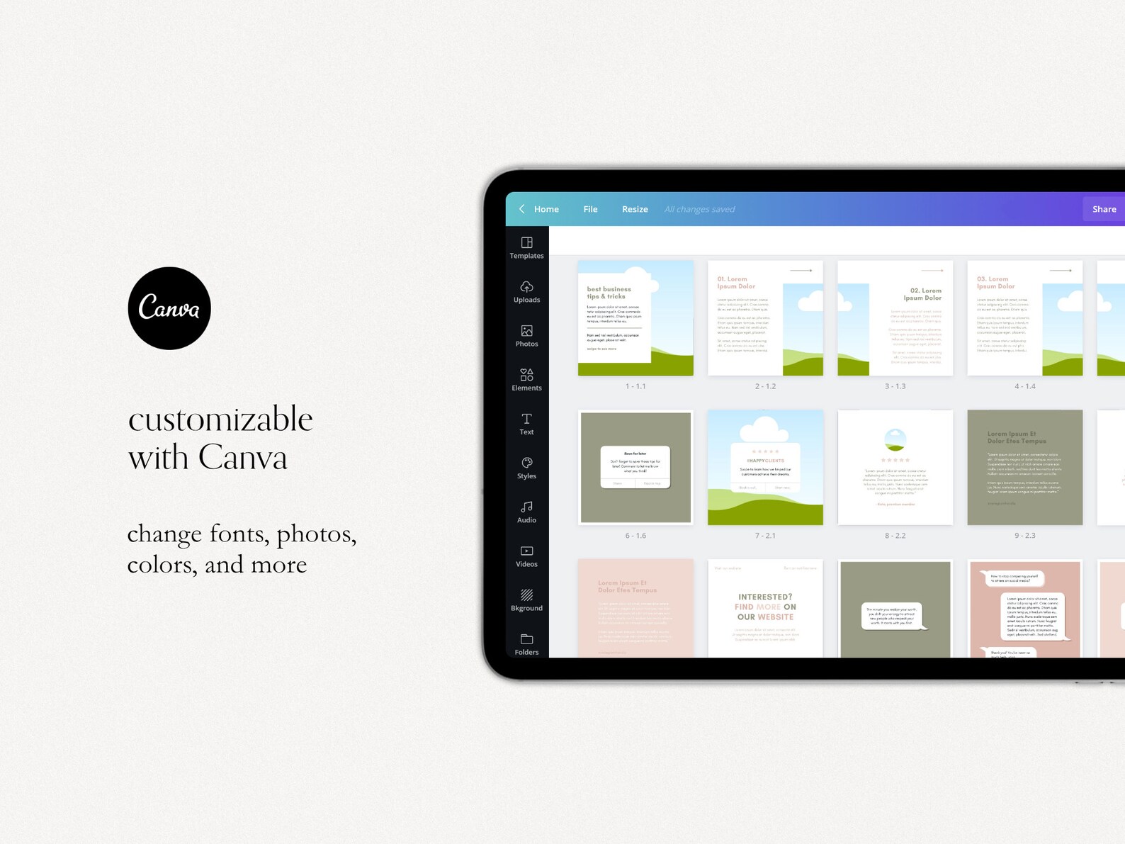 Buy 96 Instagram Post & Story Carousel Templates for Canva Online in ...