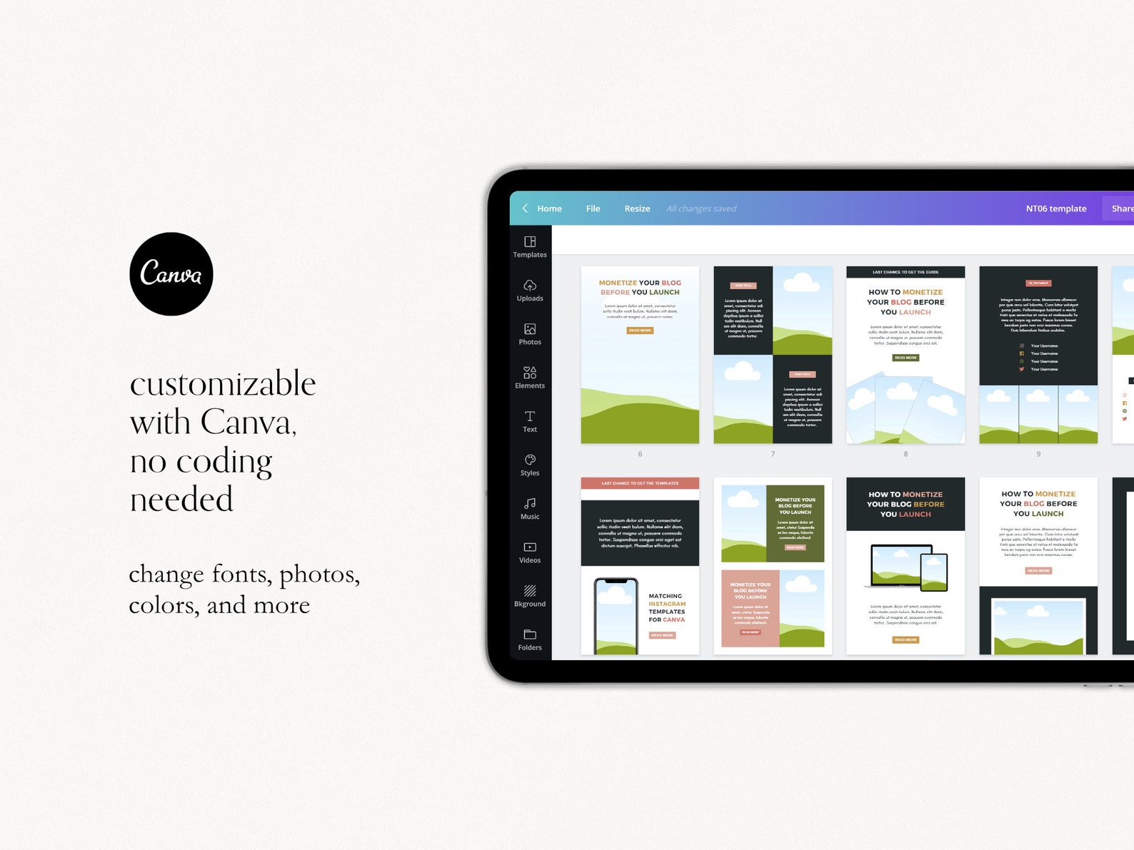 20-email-newsletter-templates-for-canva-email-marketing-etsy