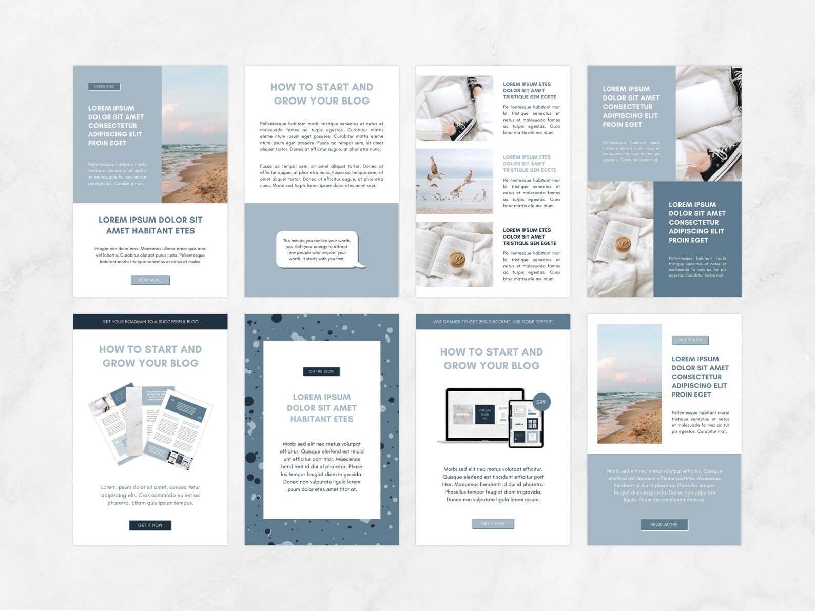 20 Email Newsletter Templates For Canva Email Marketing Etsy