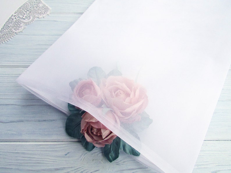 Organza organdy White. Japanese Fabric Pre-starched - Etsy