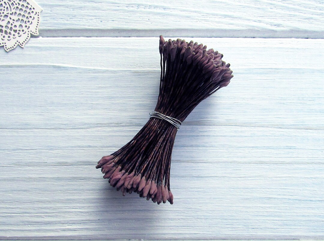 Brown Flower Stamens: Japanese Artificial Flower Making Supplies (144 ...