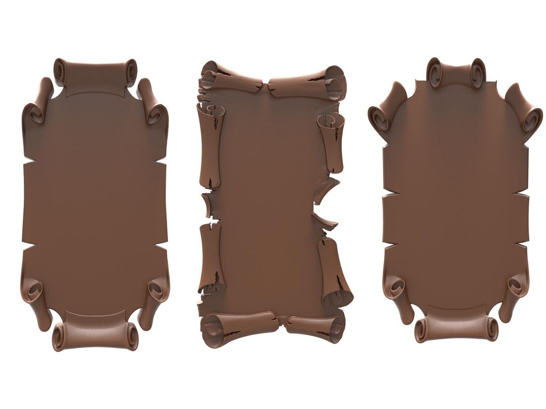 Scroll 3D STL Models for CNC Router Engraver, Carving Machine, CNC ...