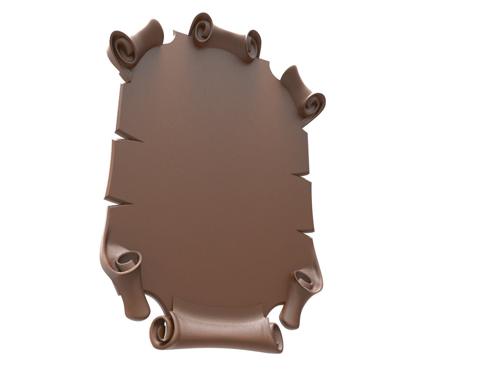 Scroll 3D STL Models for CNC Router Engraver, Carving Machine, CNC ...