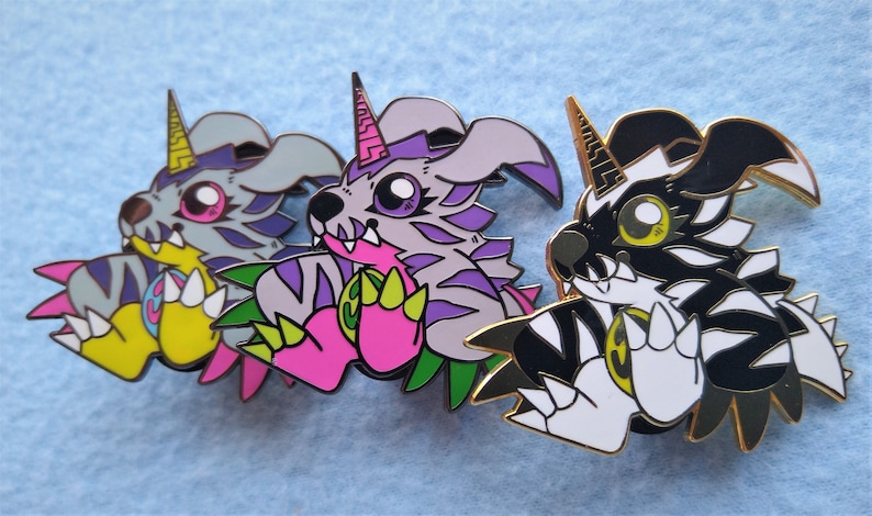 Digimon Gabu Variant Enamel Pins: Gabumon Psychemon - Etsy