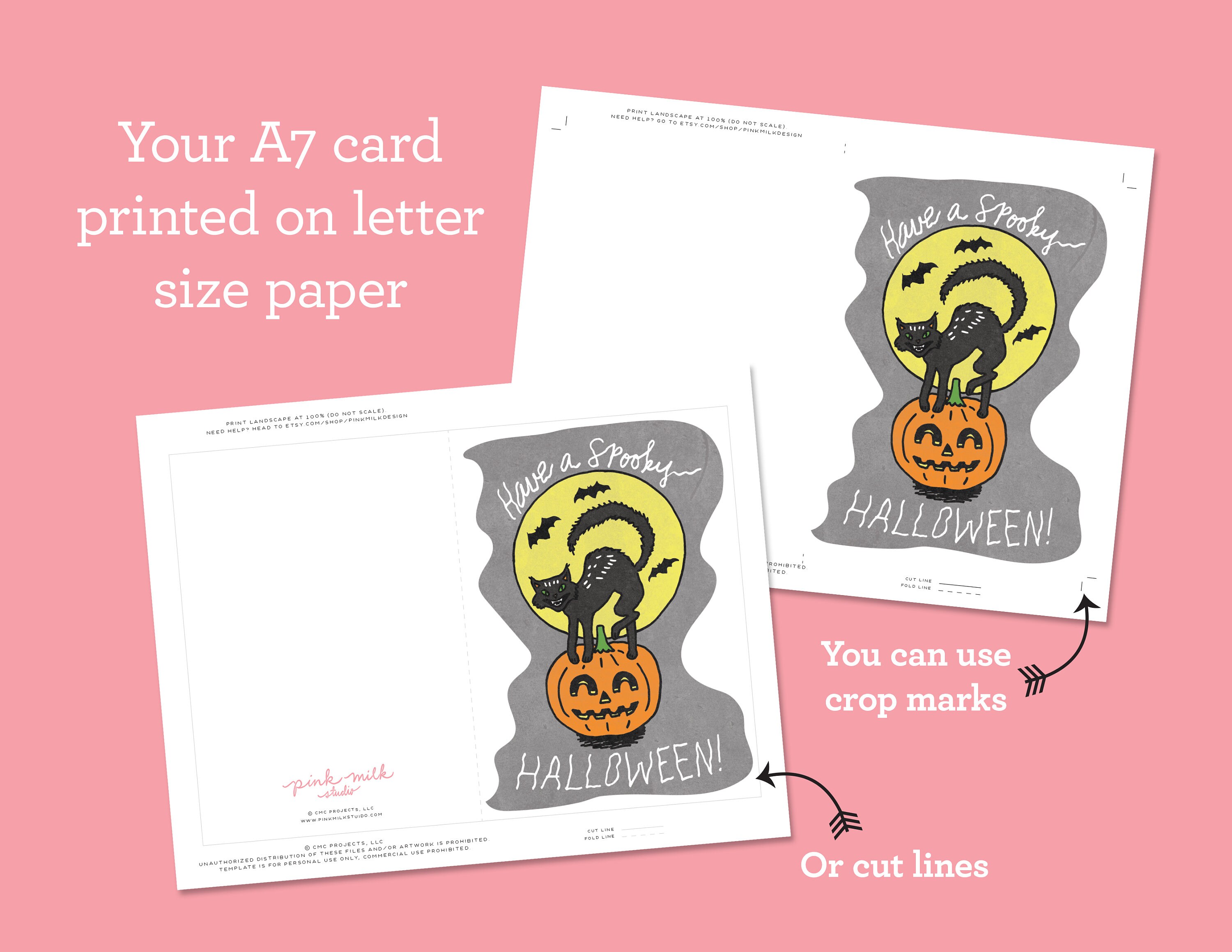 Printable Halloween Card have a Spooky Halloween - Etsy