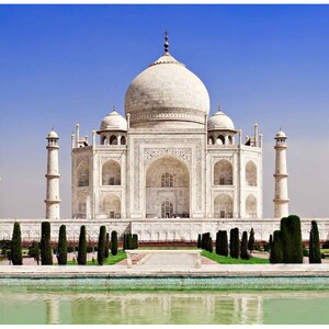 Taj Mahal Backdrop, India Party Backdrop,indian Famous Architectural ...