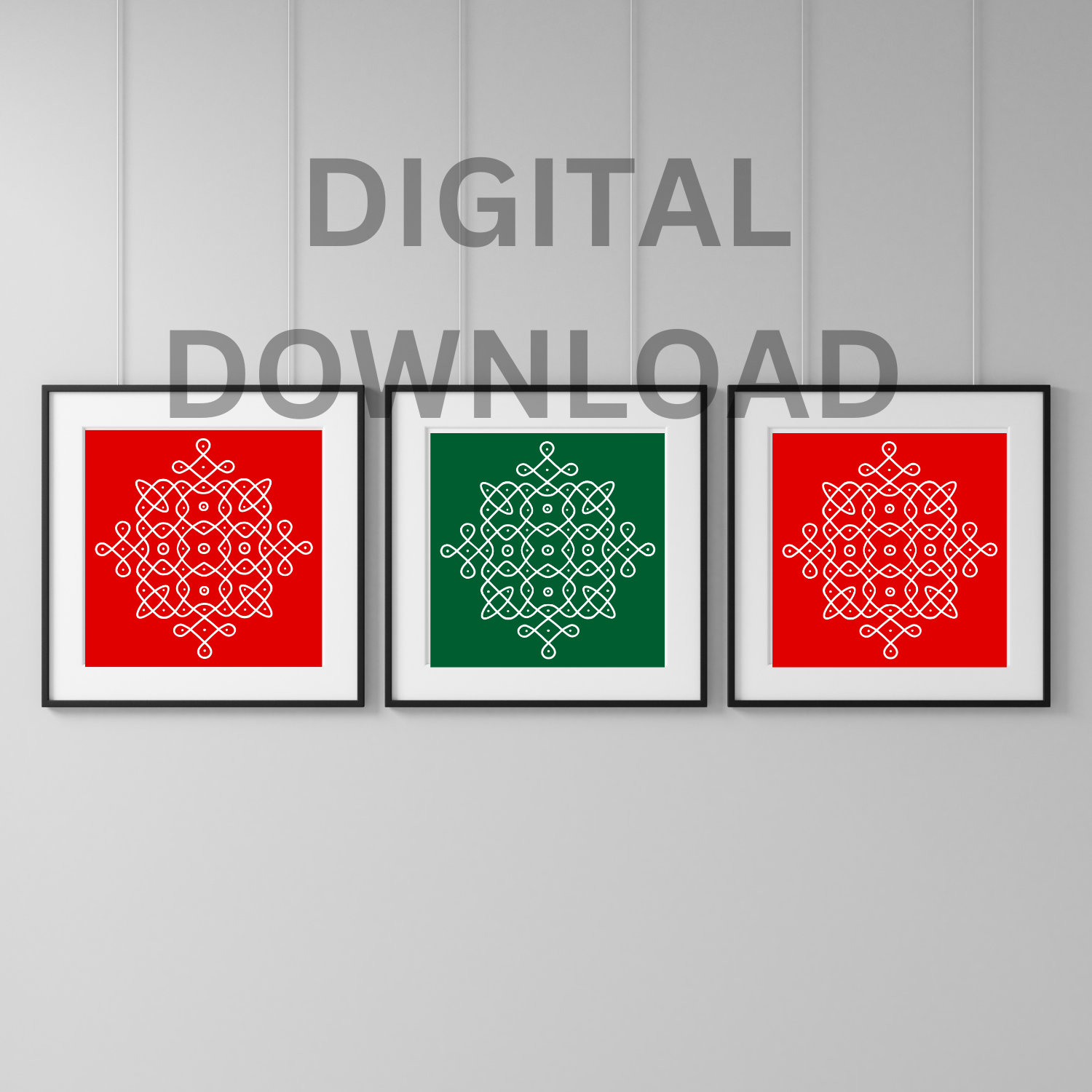Kolam Design Digital File, JPEG, Instant Download, Kolam Instant ...
