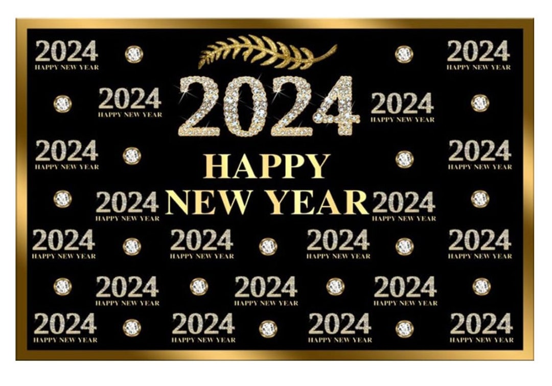 2024 New Years Backdrop/ Happy New Year Backdrop 2024/ NYE - Etsy Australia