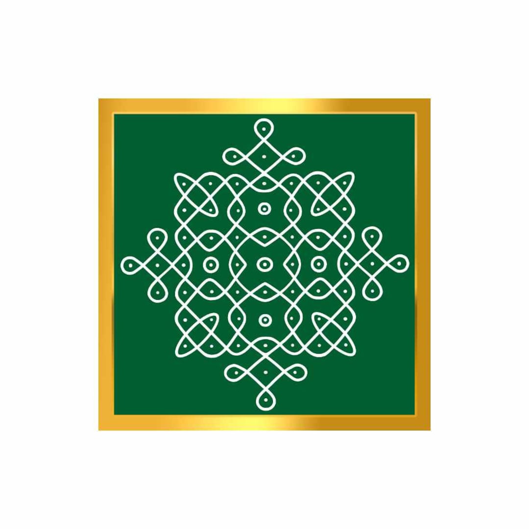 Kolam Design Digital File, JPEG, Instant Download, Kolam Instant ...