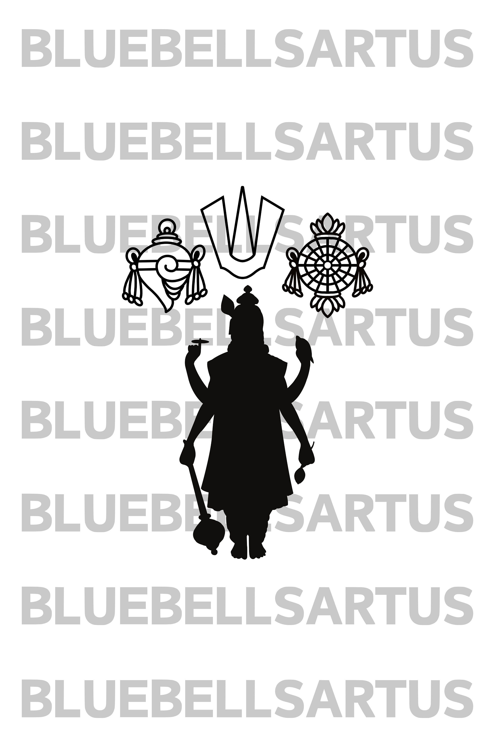 Shankhu Chakram Naamam Digital Files, Satyanarayana SVG and PNG Files ...