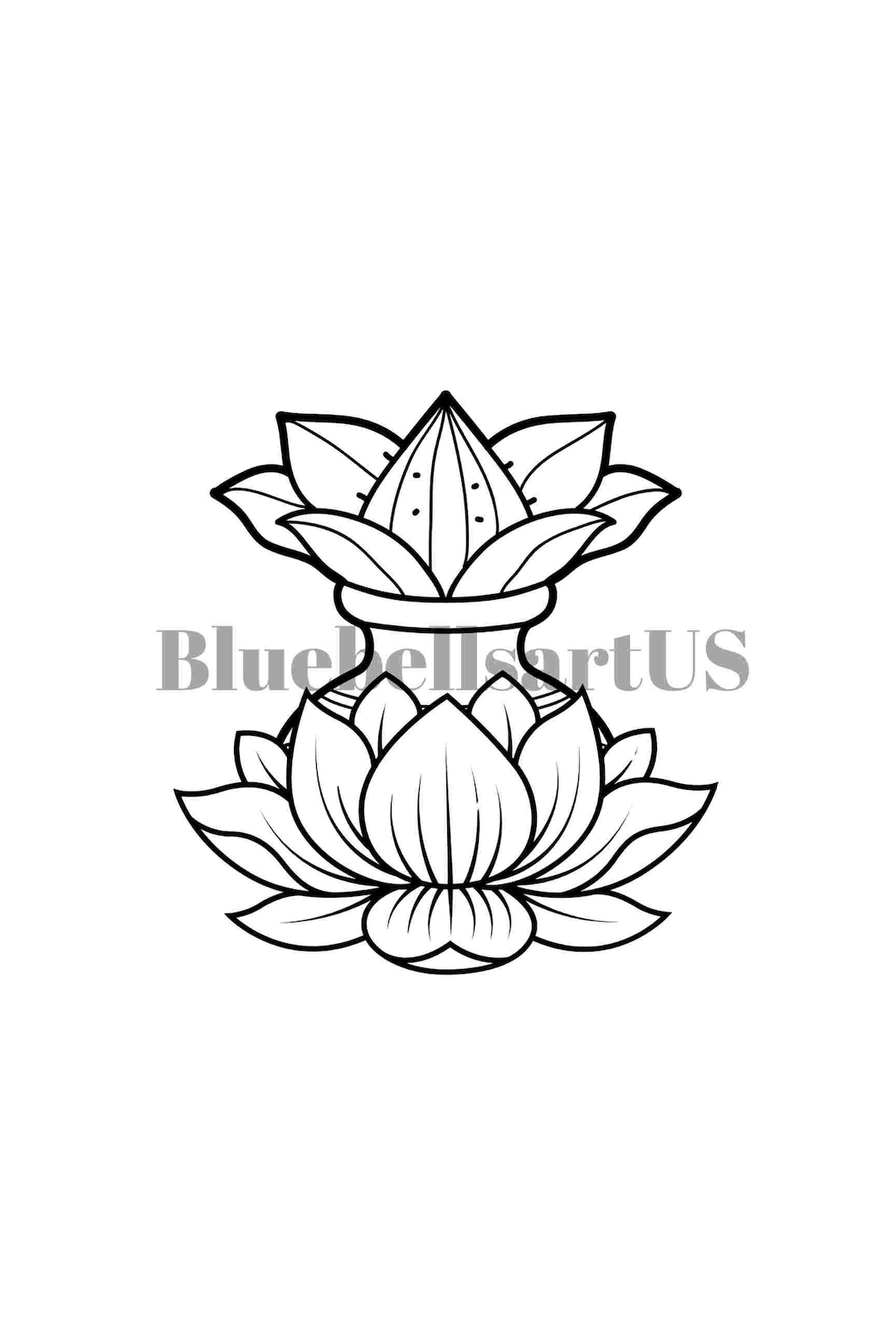 Kalash Outline Digital Pdf, Jpeg, PNG, Files, Cut File for Cricut and ...