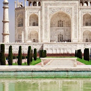 Taj Mahal Backdrop, India Party Backdrop,indian Famous Architectural ...