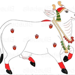 Pichwai Cow Left & Right Facing Digital File, JPEG, PNG Instant ...