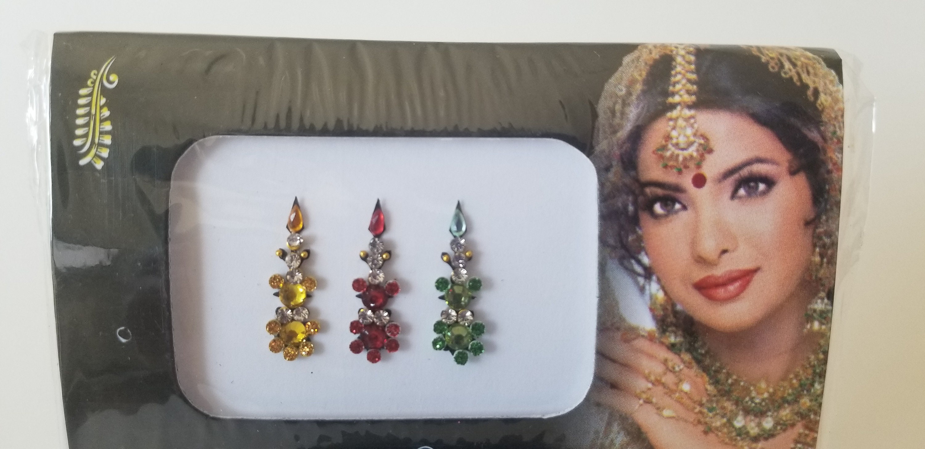 Gem stone Bindi packet Bridal bindi stickers Indian bindi | Etsy