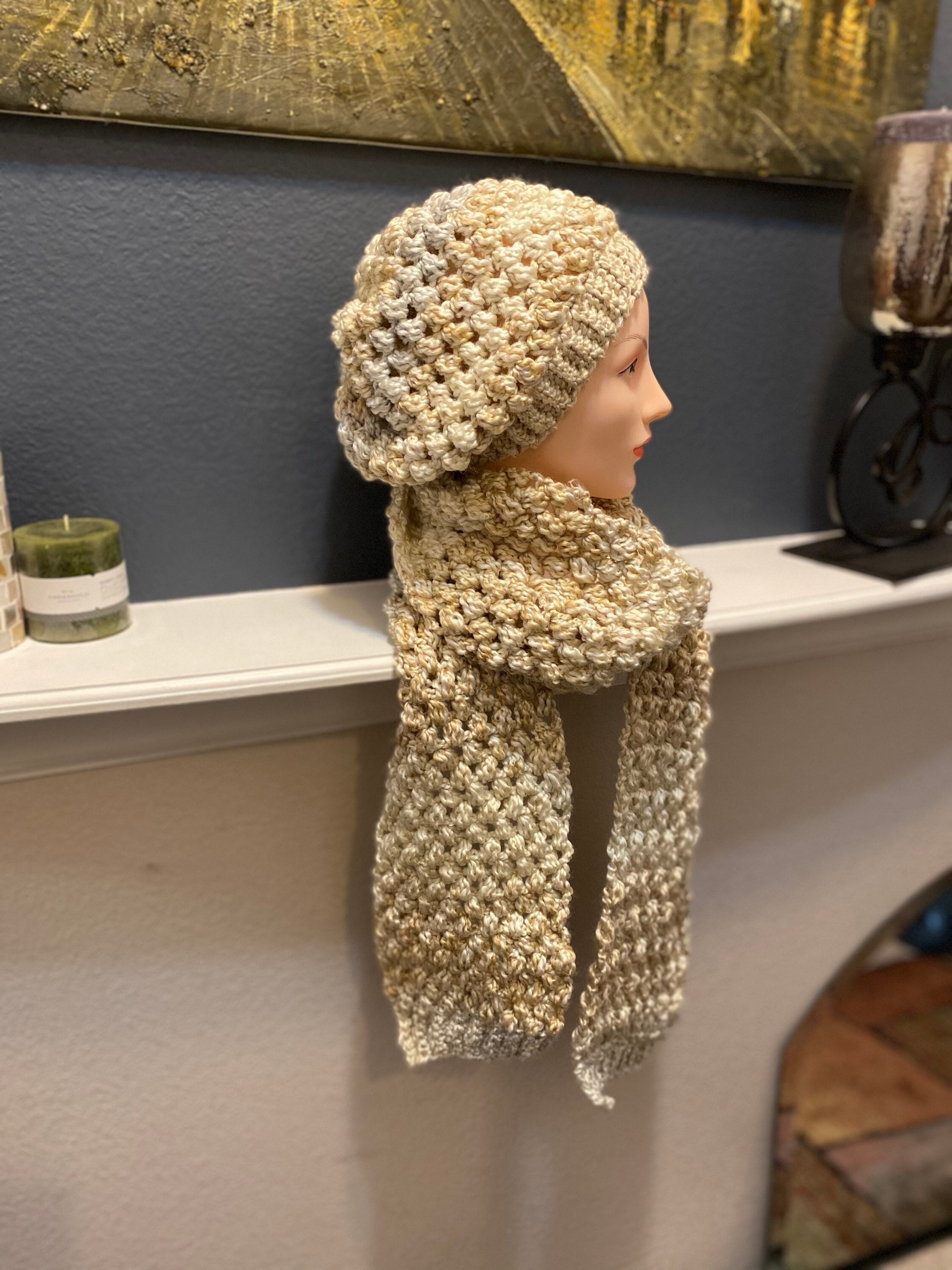 Ensemble bonnet et écharpe Pearls tissés maison peut - Etsy France