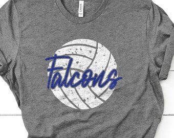 Falcons Volleyball Svg - Etsy