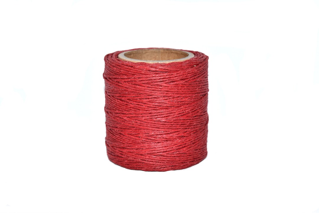Scarlet Twisted Waxed Cord - Etsy
