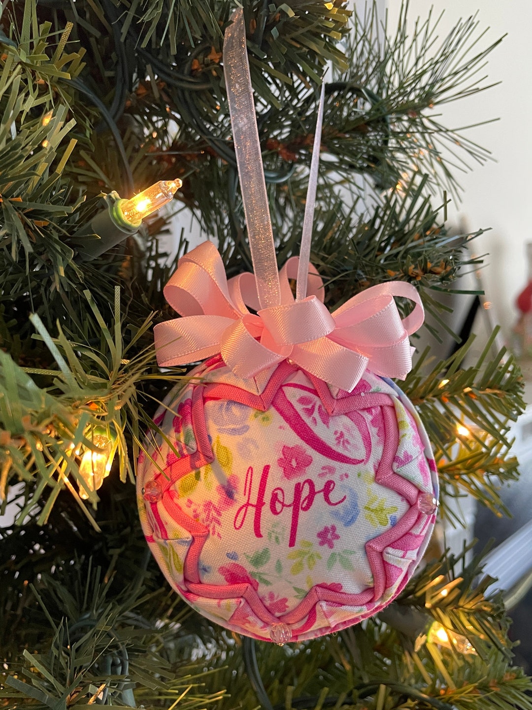 Inspirational Quilted Ornament of Hope - Etsy
