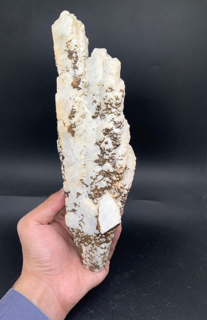 Muestra de cristal de feldespato microclino blanco nieve (680 gramos ...