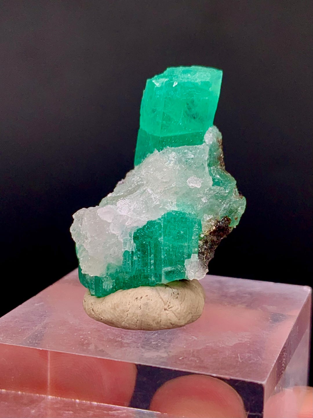 10 Gram, Emerald, Emerald Crystal, Terminated and Damaged Free Natural ...