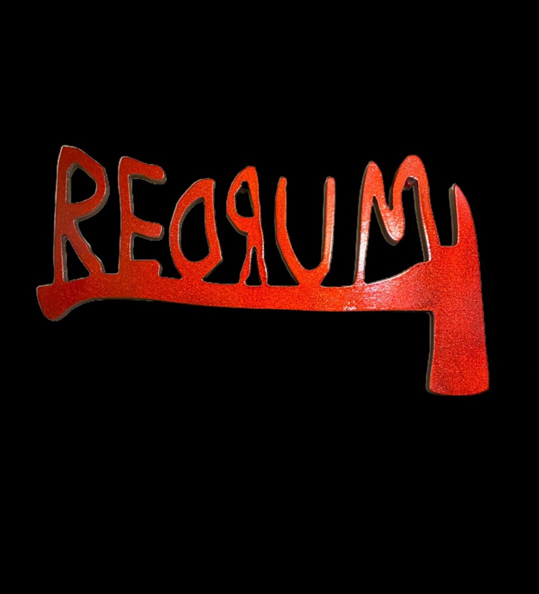 Redrum and Hatchet Wall Deco - Etsy