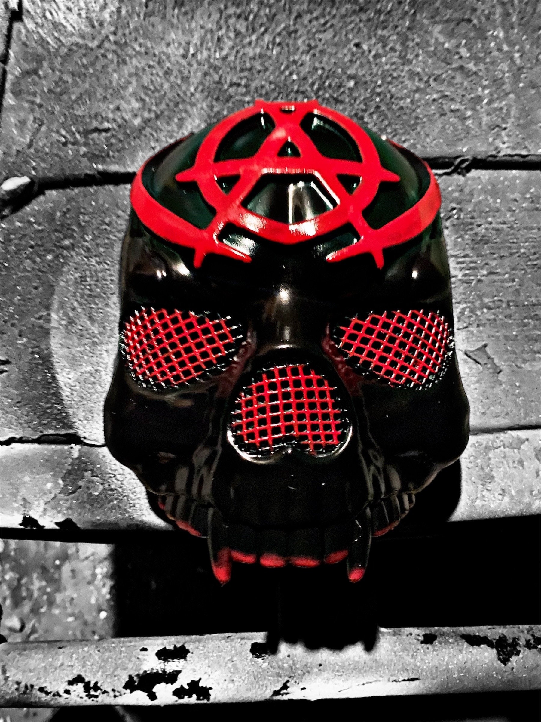 Black Skull Mask Wallpaper