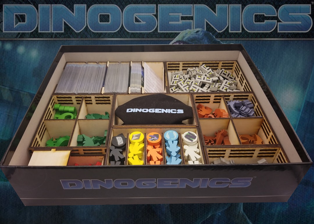 Official DINOGENICS Wooden Organizer Insert | Storage Solution ...