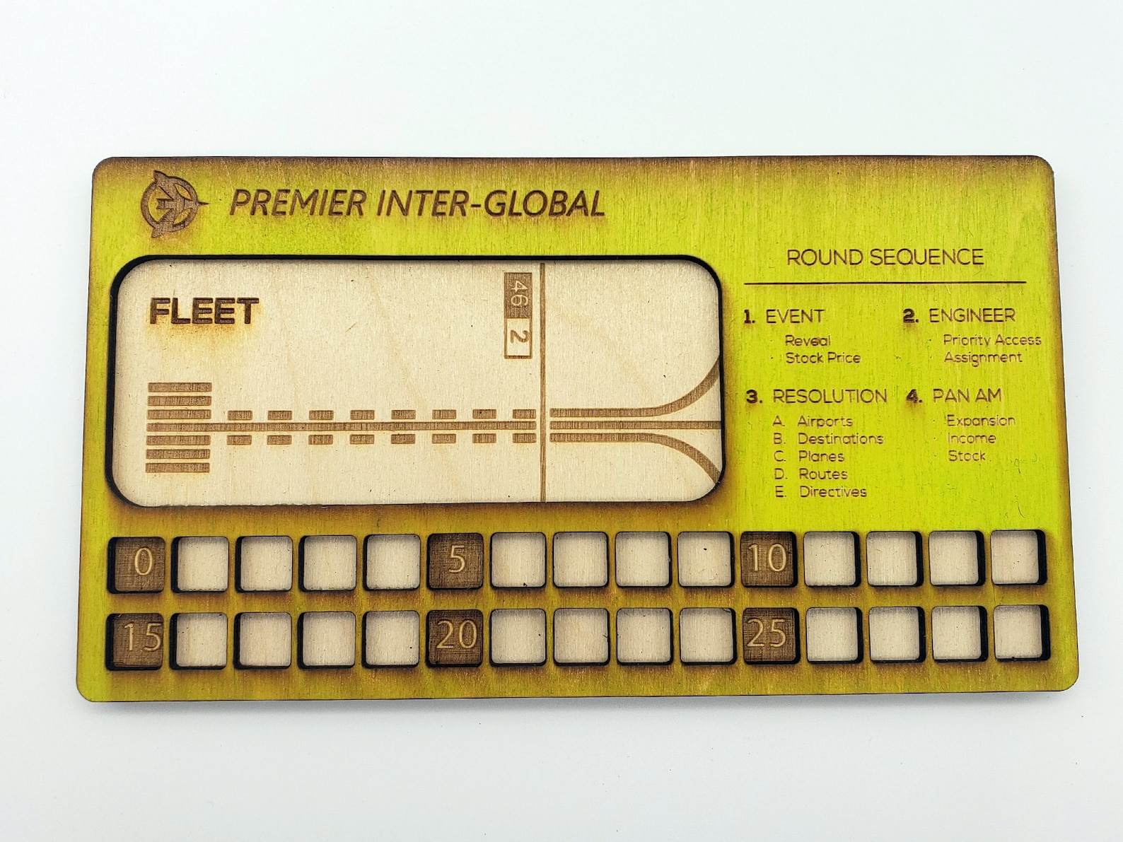 Pan Am Board Game Custom Double Thick Wooden Player Boards - Etsy