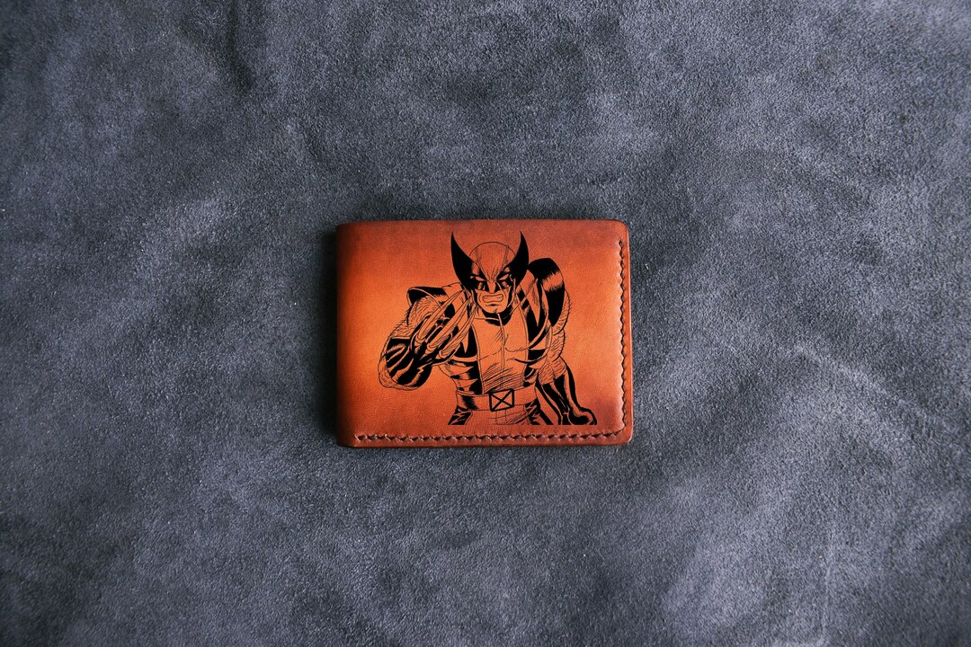 Wolverine Leather Personalised Wallet - Etsy