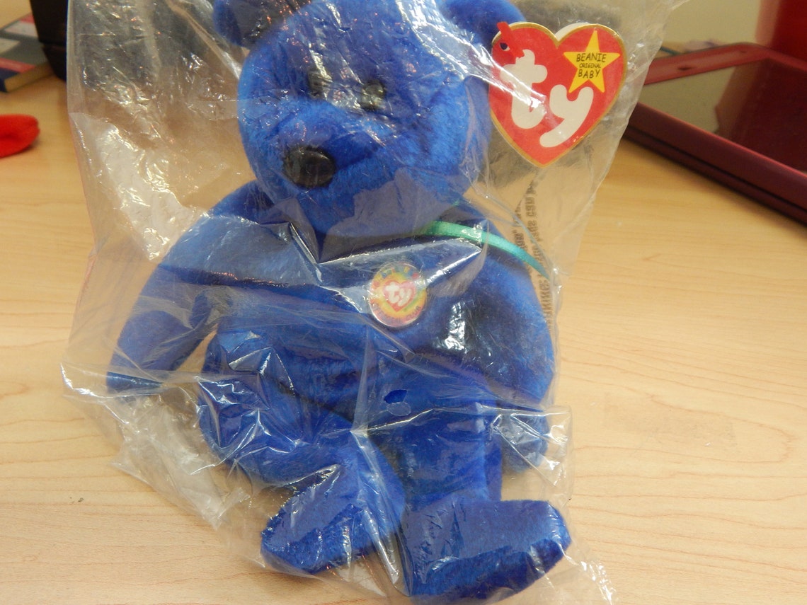 Ty Beanie Baby Blue Clubby Bear 1998 Beanie Baby Club Bear - Etsy
