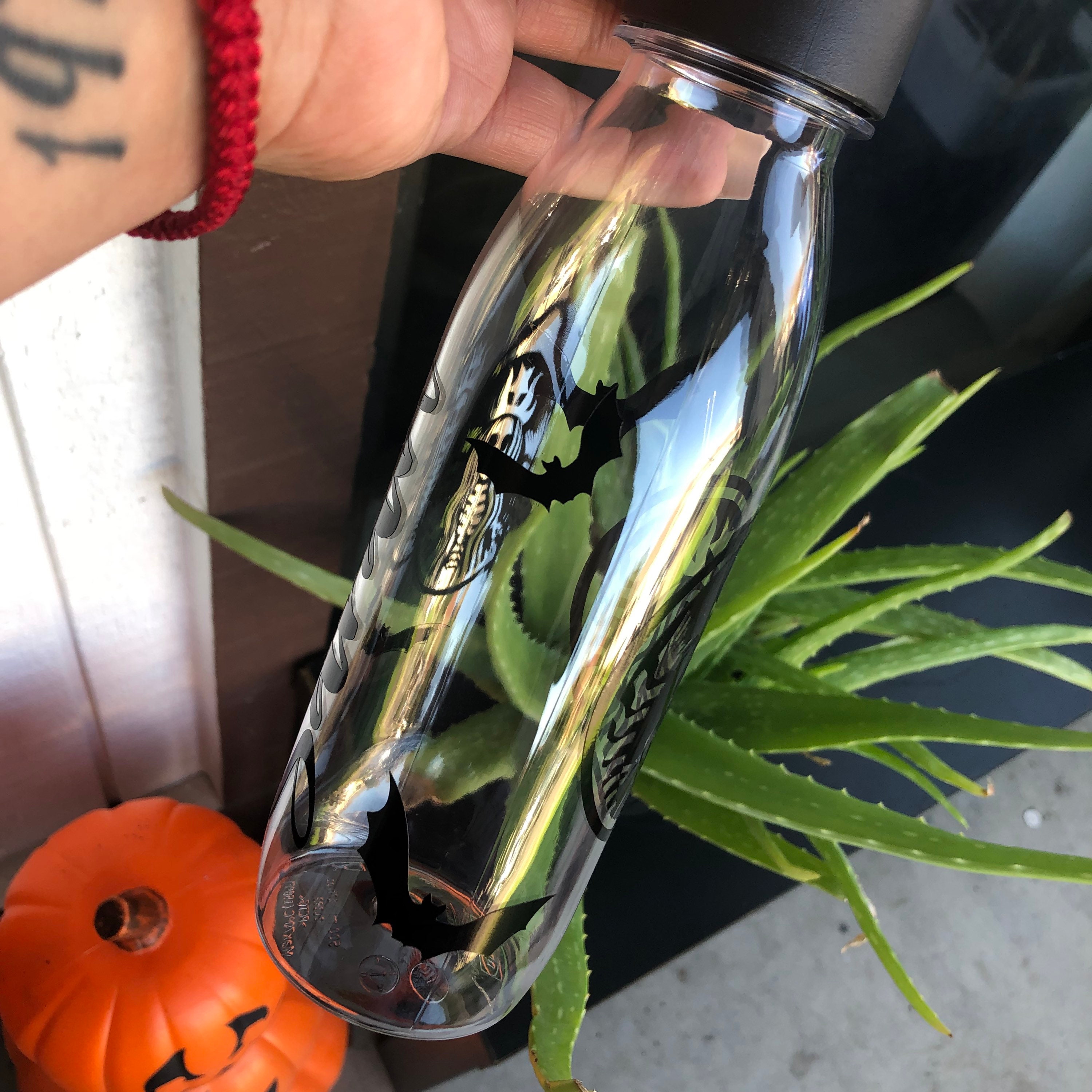 Bat Starbucks Siren Goth Water Bottle - Etsy