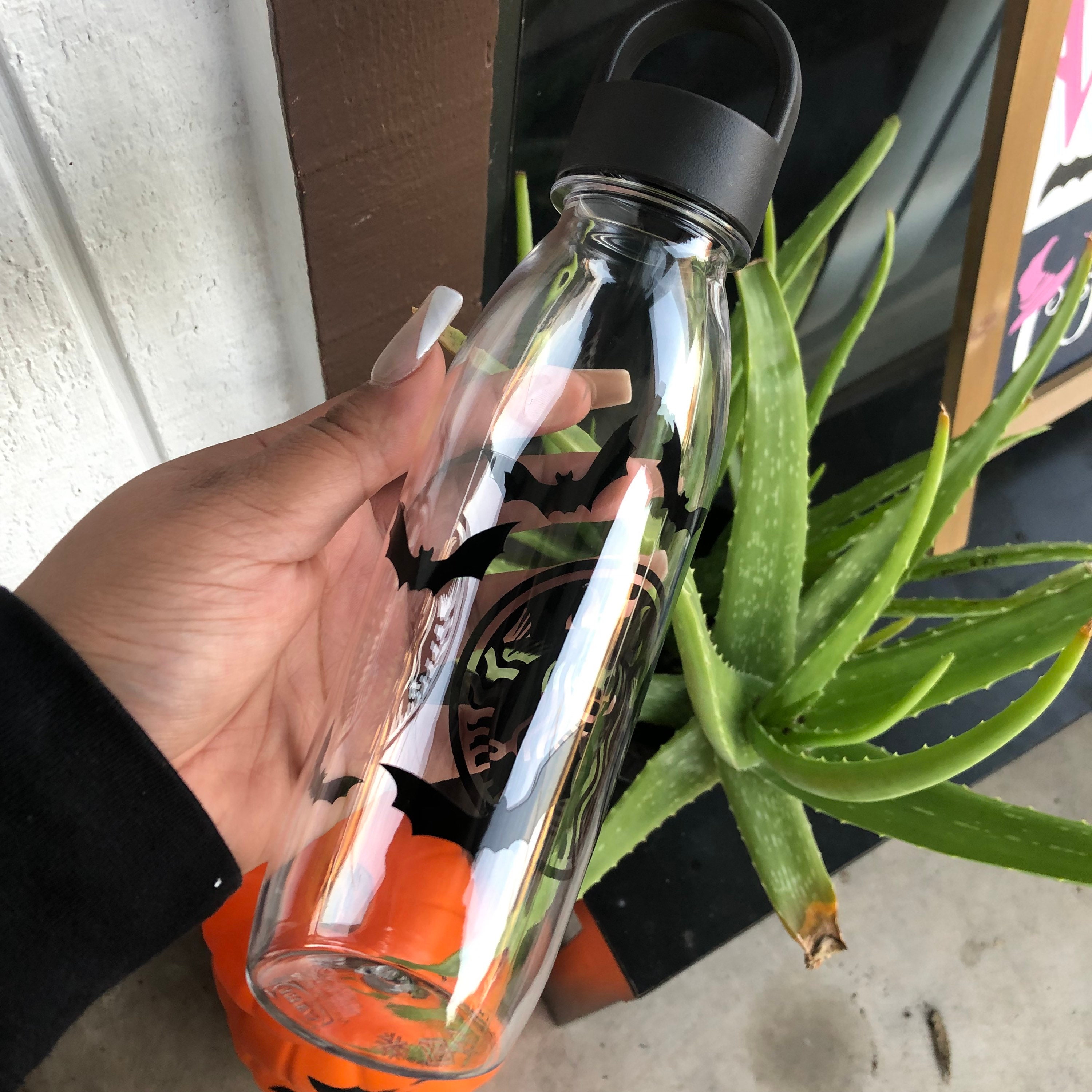 Bat Starbucks Siren Goth Water Bottle - Etsy